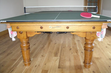 8ft Solid Oak Combination Snooker/Pool Dining Table